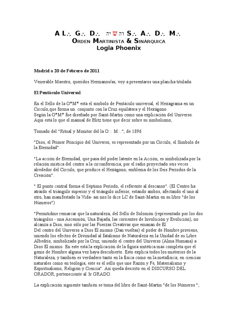 El Pentáculo Universal | PDF | Science | Verdad