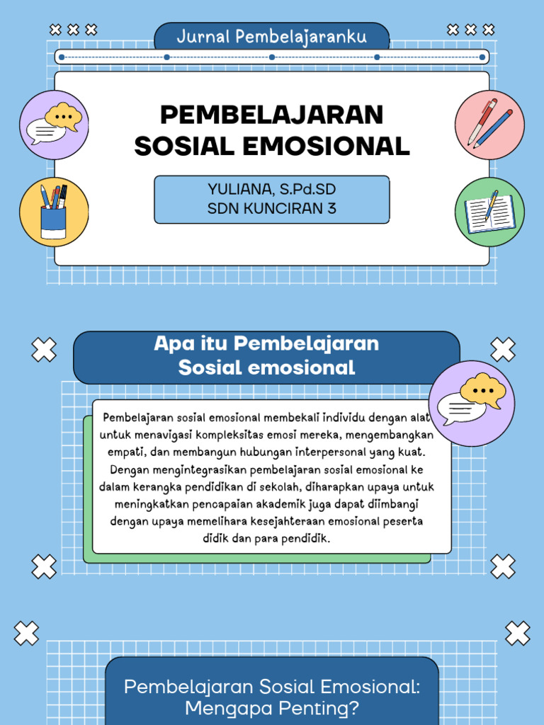 Jurnal Pembelajaranku - Pembelajaran Sosial Emosional | PDF