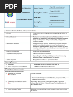 Sample-DLP-Matatag-Template | PDF | Teachers | Learning
