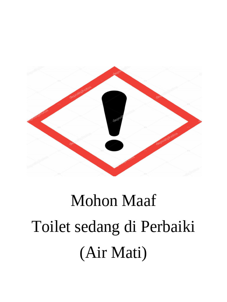 Mohon Maaf Toilet Rusak | PDF