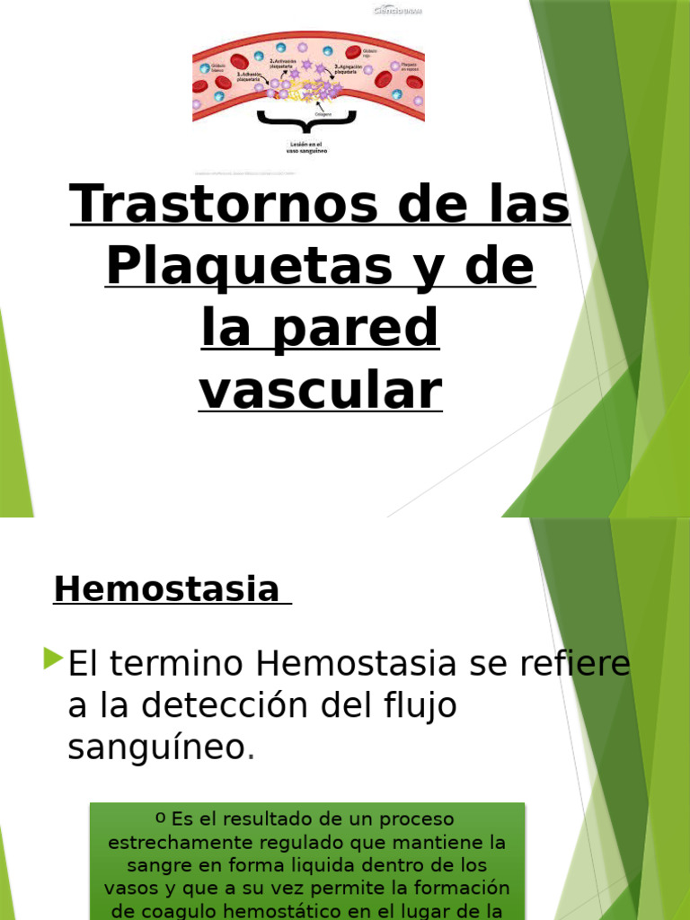 Clase MI Trastorno Plaquetario | PDF | Hemostasia | Plaqueta