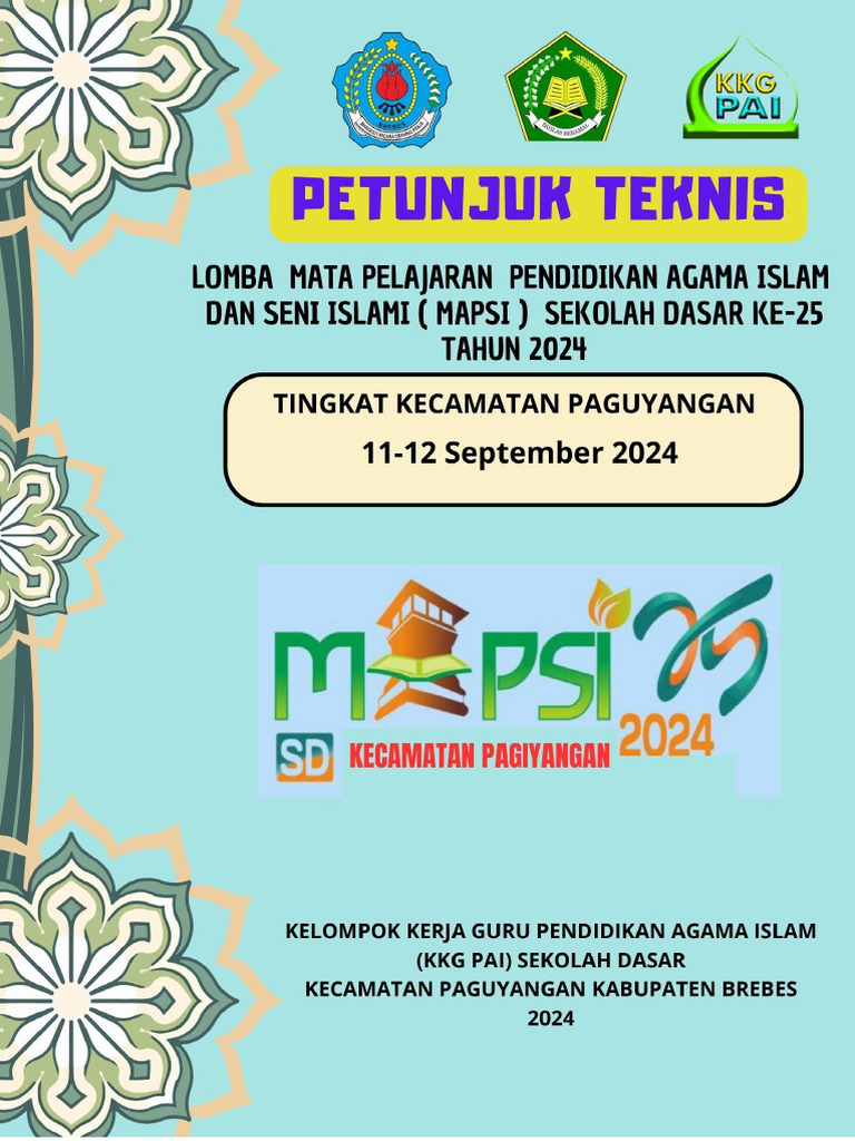Panduan Lomba MAPSI SD 2024 Paguyangan | PDF | Karier & Perkembangan