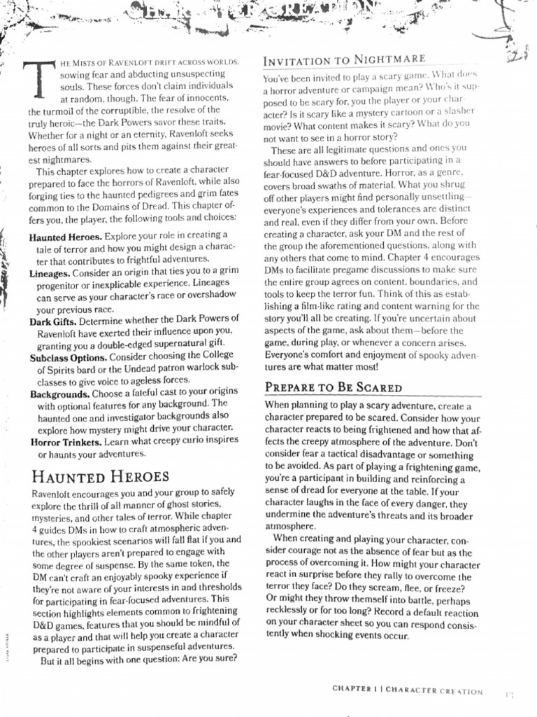 Character Options - Van Richten's Guide | PDF