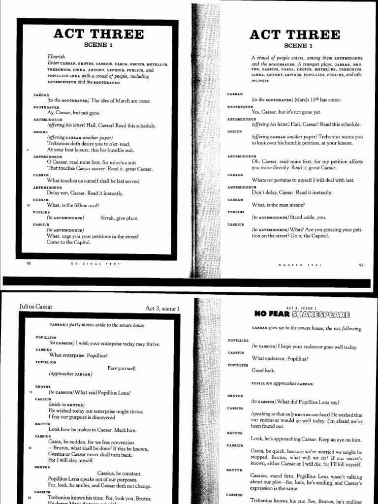 Julius Caesar N F Act 3 | PDF