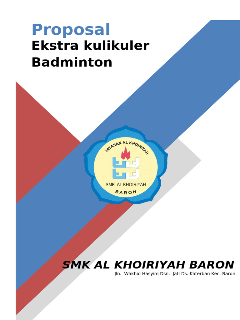 Proposal Pengajuan Ekstra Badminton Tahun 2023 | PDF