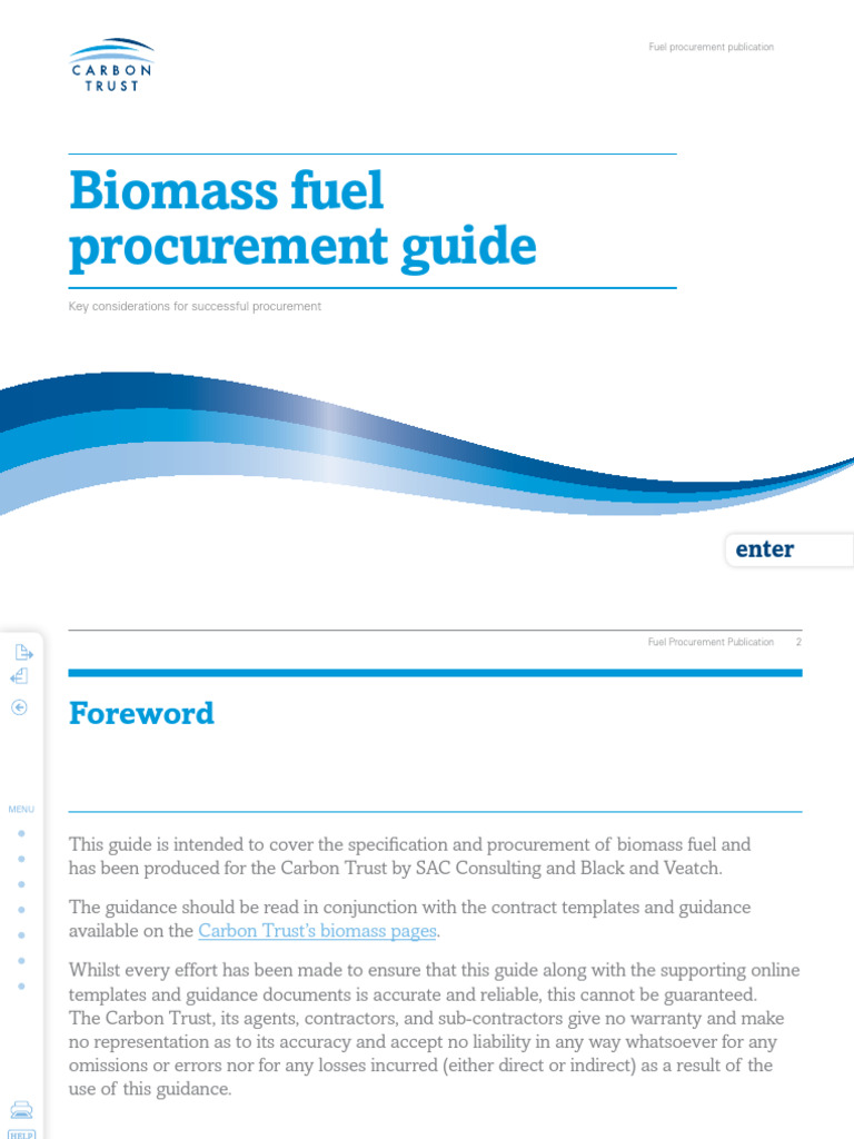ctg074 Biomass Fuel Procurement Guide | PDF | Waste | Biofuel