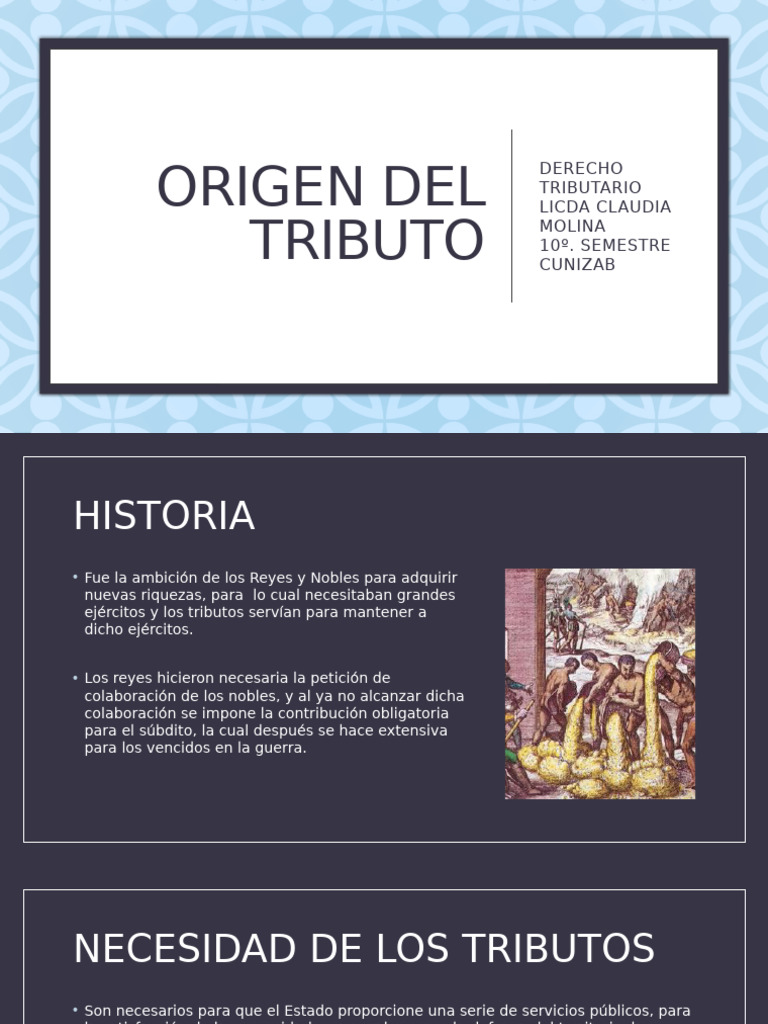 Origen Del Tributo | PDF