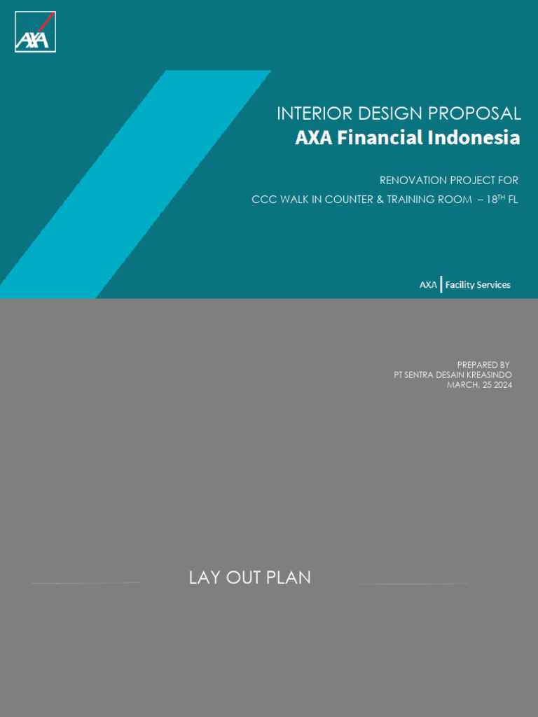 Axa CCC Walk in Counter 18th FL - Interior Design Proposal - SDK 240325 | PDF