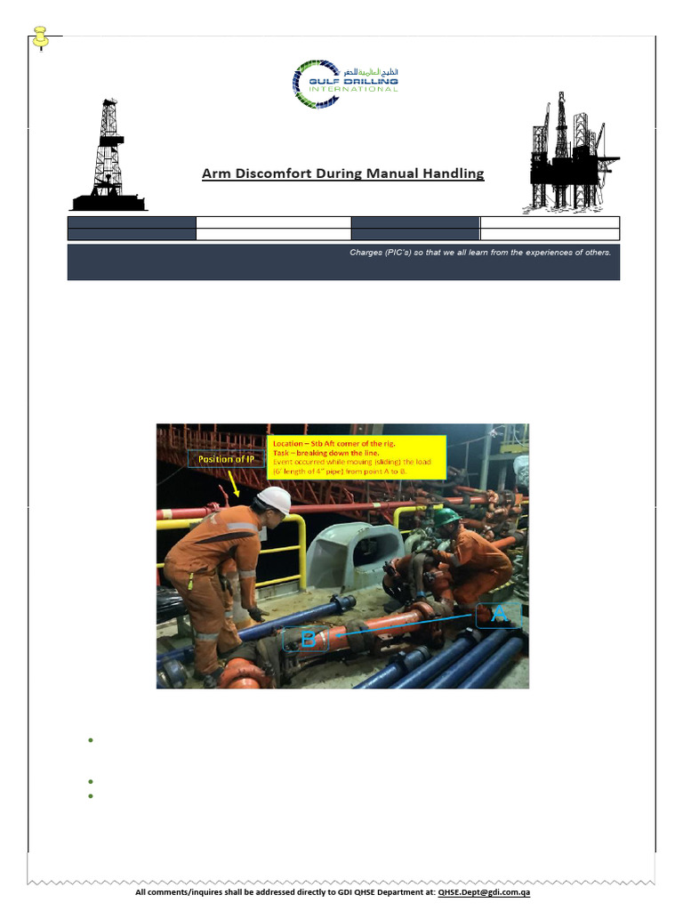 02-24 GDI Safety Alert - Arm Discomfort During Manual Handling | PDF ...