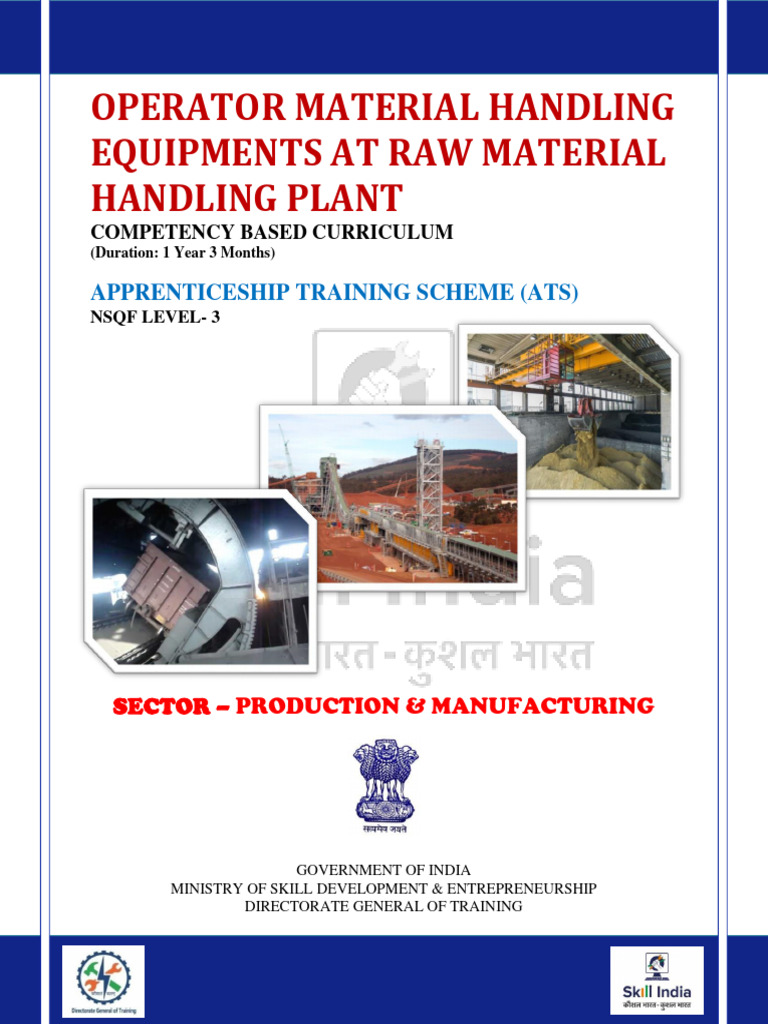 Curriculum - Operator MHE at RMHP | PDF | Apprenticeship | Vocational ...