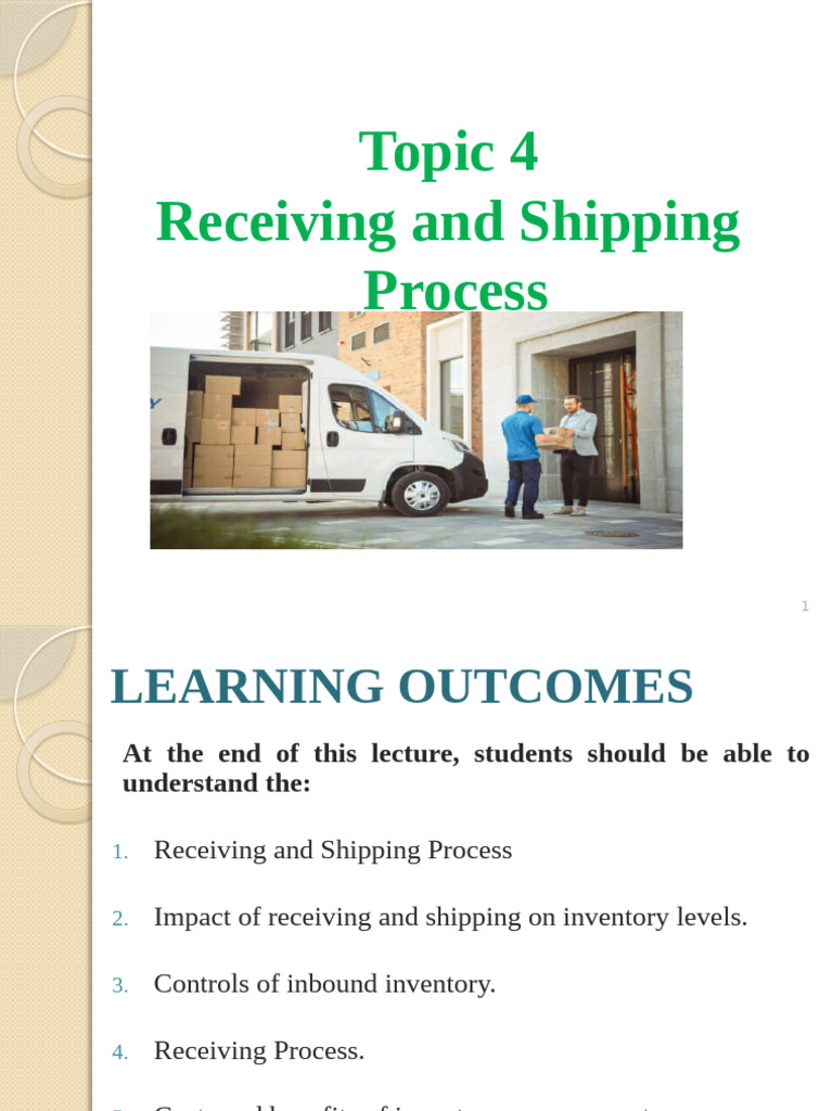 Topic 4 Lecture Notes | PDF | Logistics | Inventory Topic 4 Lecture Notes | PDF | Logistics | Inventory