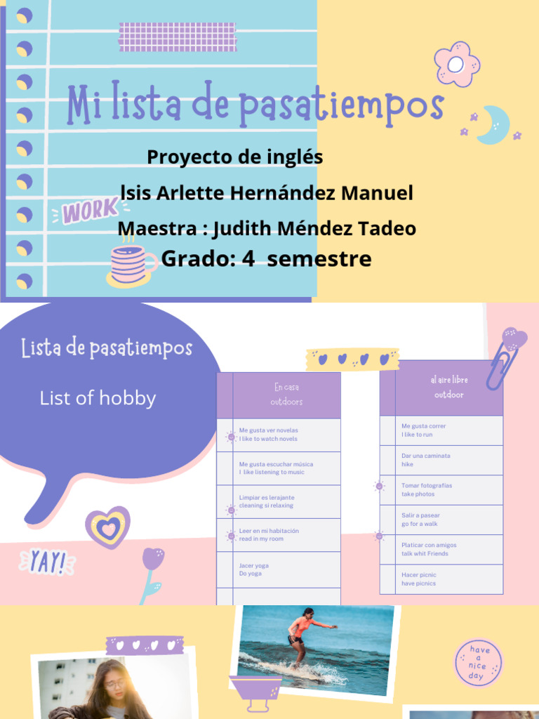 Azul Rosa Amarillo Pastel Lila Diario Pasatiempos Lista de Cosas Por Hacer - 20240619 - 194620 ...