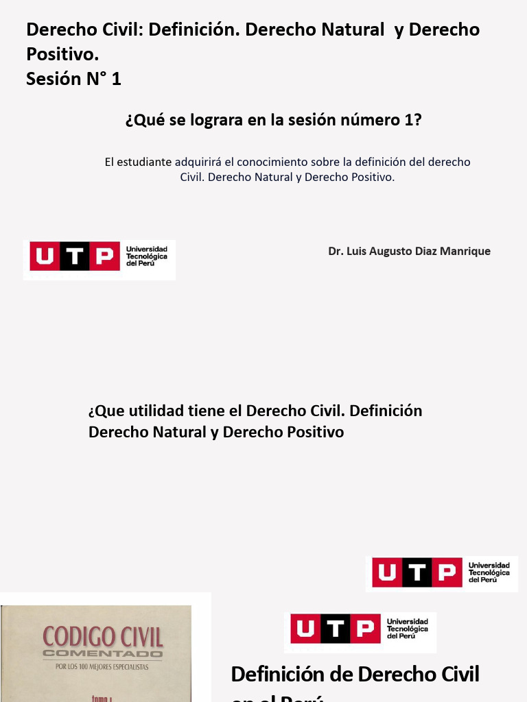 S01 - s1 Derecho Civil - Definicion PDF | PDF | Derecho Civil (Common Law) | Propiedad