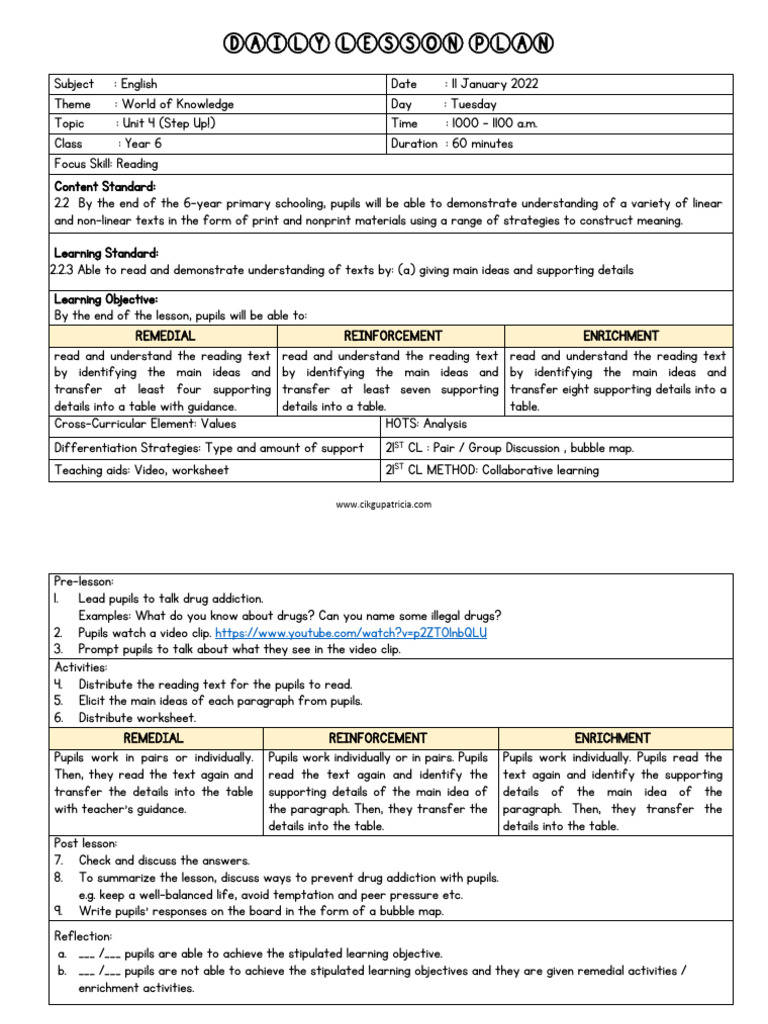 Lesson 2 | PDF | Learning | Drugs