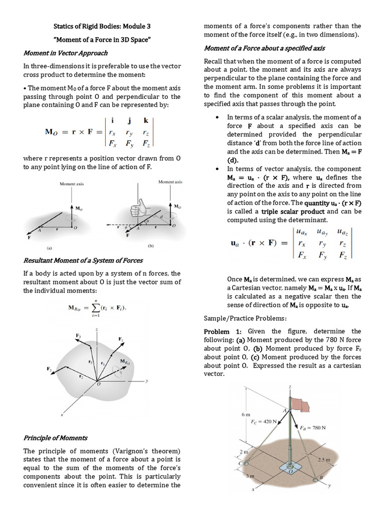 Engineering Mechanics - Module 3 | PDF | Euclidean Vector | Force