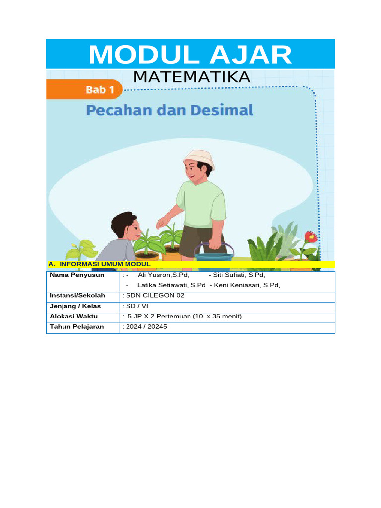 A. Perkalian Pecahan | PDF | Metode & Bahan Ajar