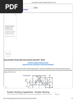 External Metric ISO Thread Table Chart Sizes M20 - M55 - Engineers Edge | PDF | Technology ...