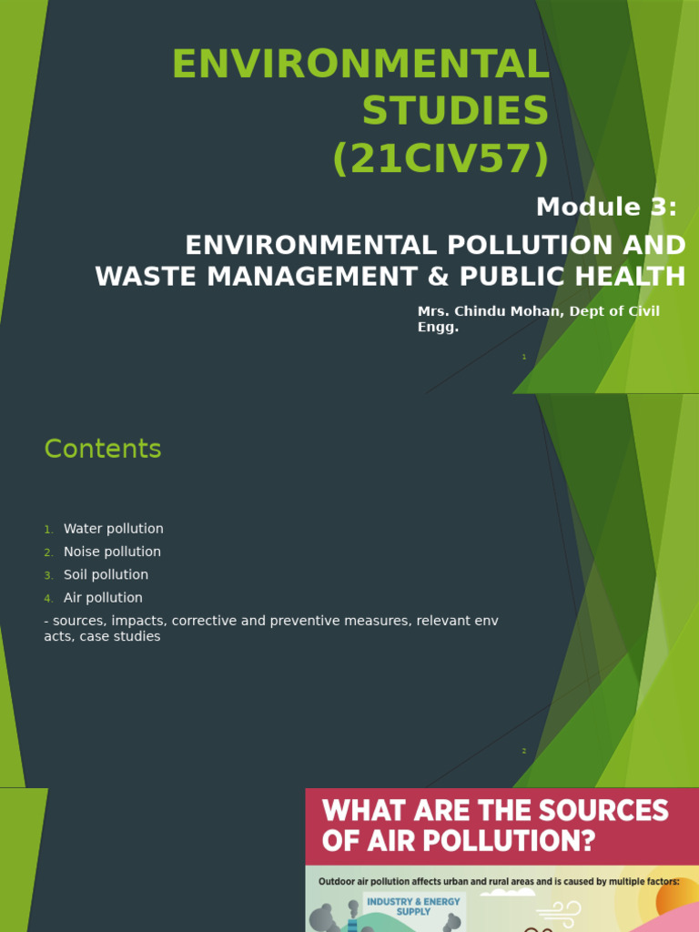 Environmental Pollution & Health | PDF | Water Pollution | Surface Runoff