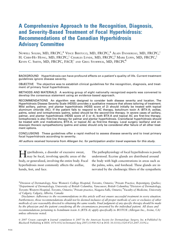 A Comprehensive Approach To The Recognition, Diagnosis, and Severity ...