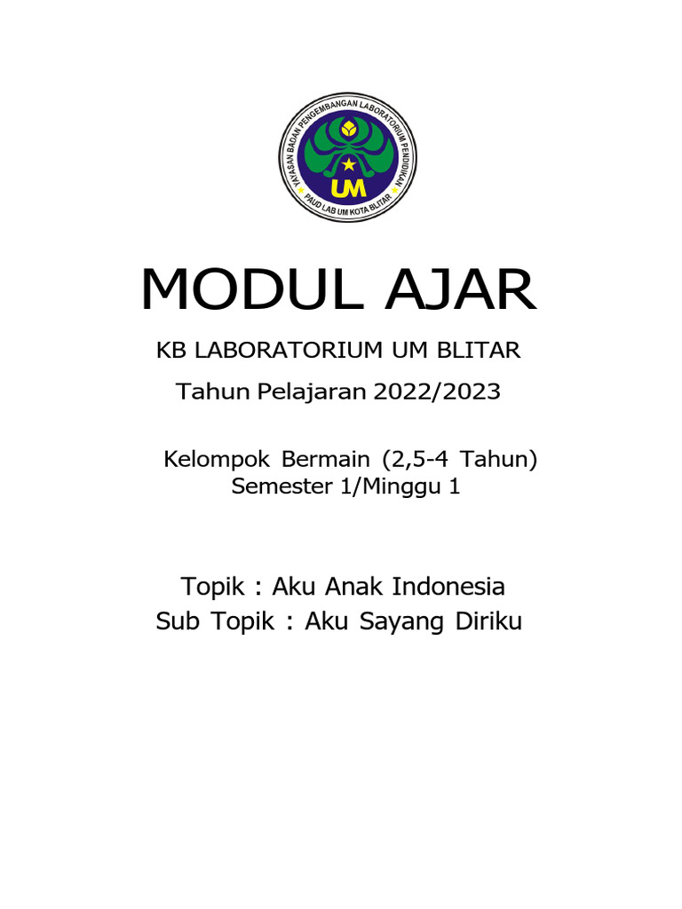 Modul Ajar - Minggu 1 | PDF