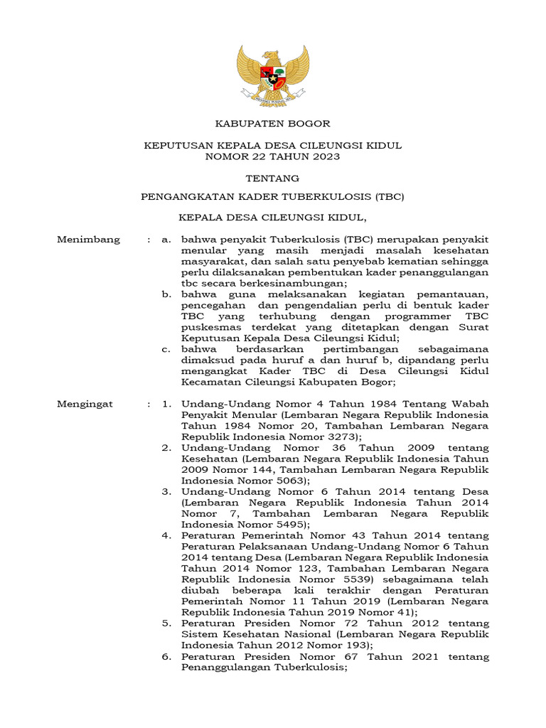 SK Kades - Kader TB | PDF