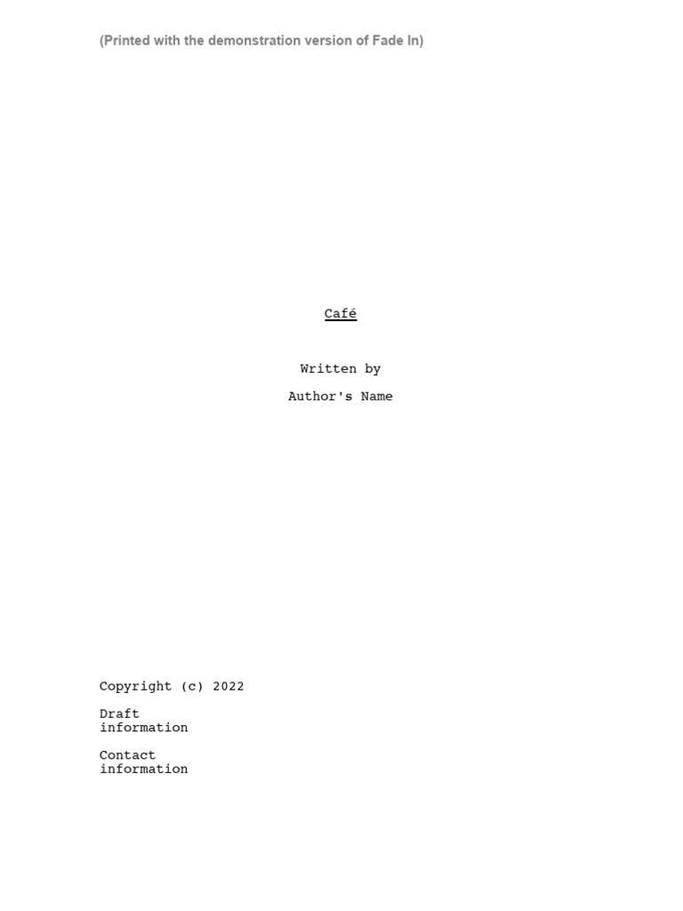 Printed With The Demonstration Version of Fade in | PDF
