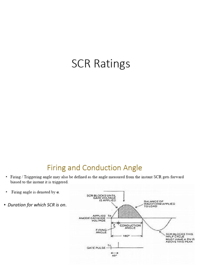 4-SCR Ratings, Protection Circuits-17!01!2024 | PDF | Manufactured ...