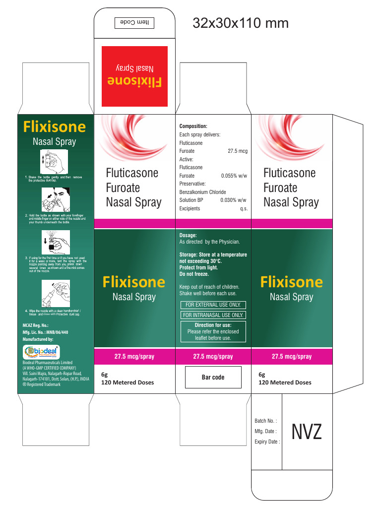 Flixisone Artwork | PDF | Pharmaceutical Sciences | Medical Treatments