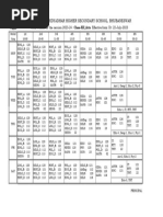 HS Class Routine 2025-26 | PDF