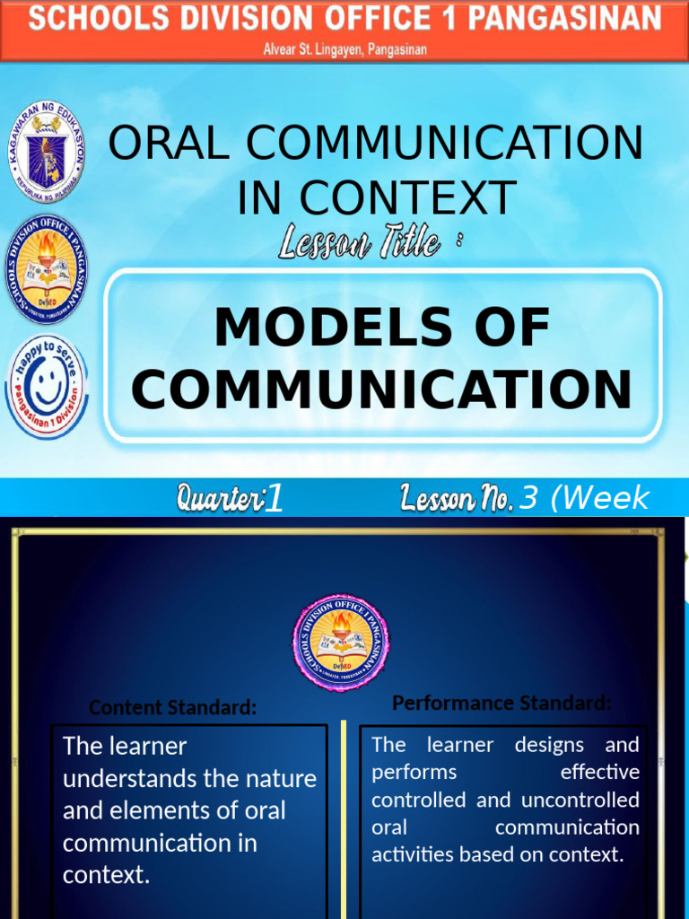 1 Models of Communication | PDF | Communication | Human Communication
