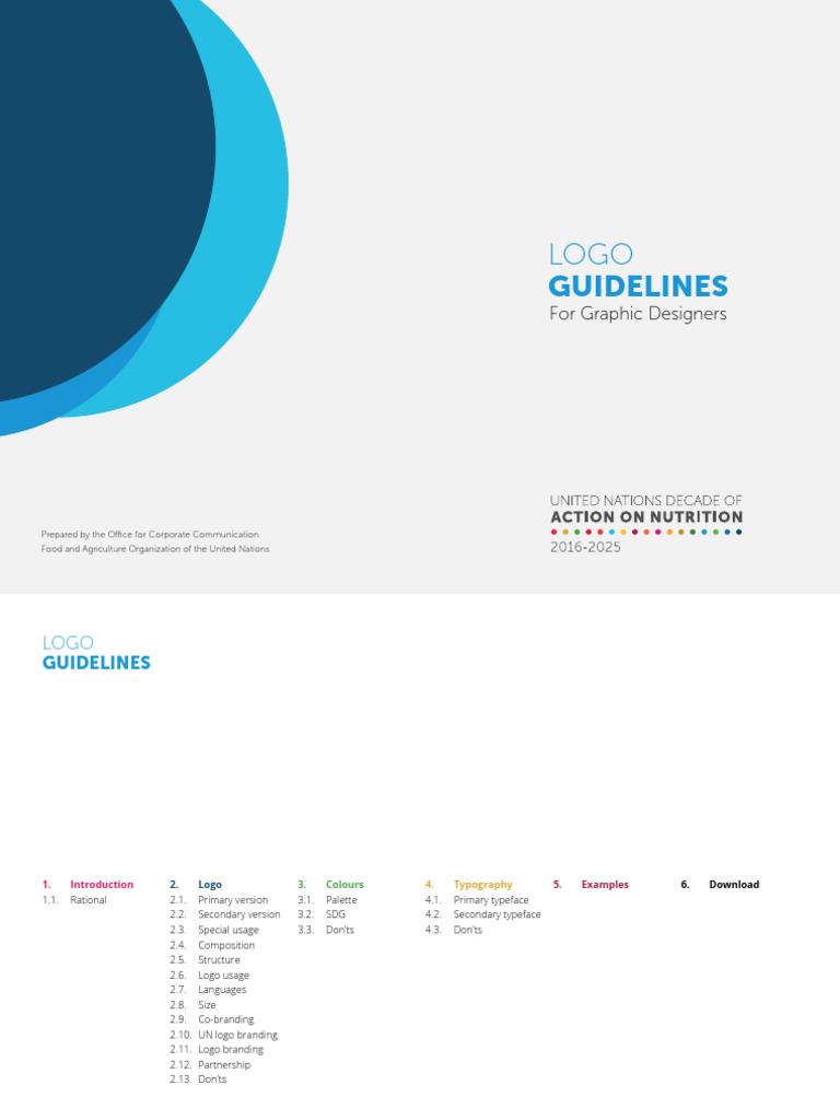 un-decade-of-action-on-nutrition-logo-guidelines | PDF | Typefaces | Typography