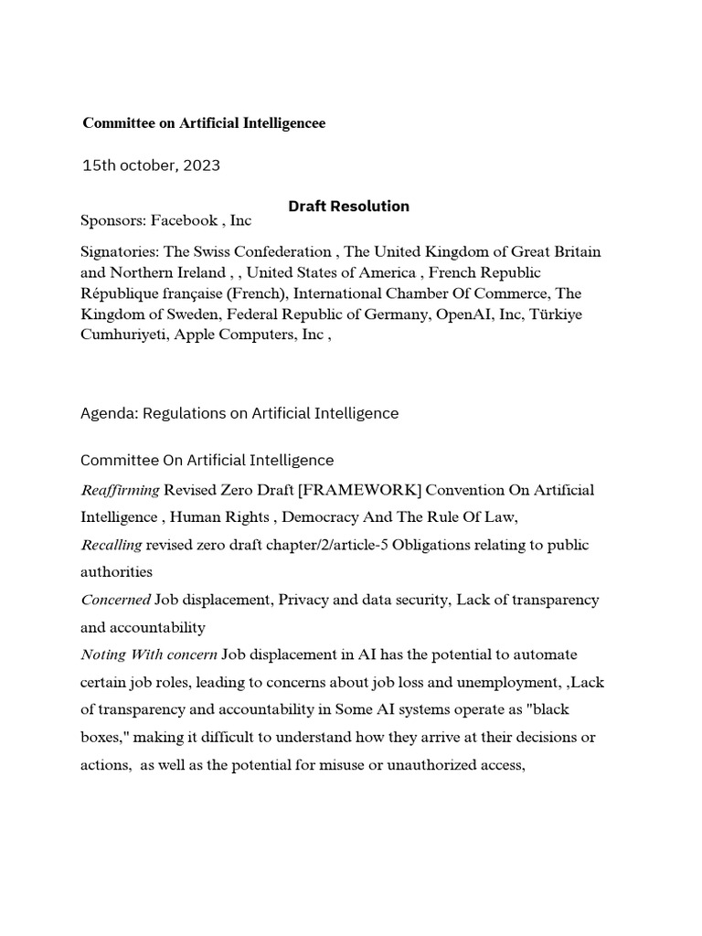 Committee On Artificial Intelligencee | PDF | Artificial Intelligence ...
