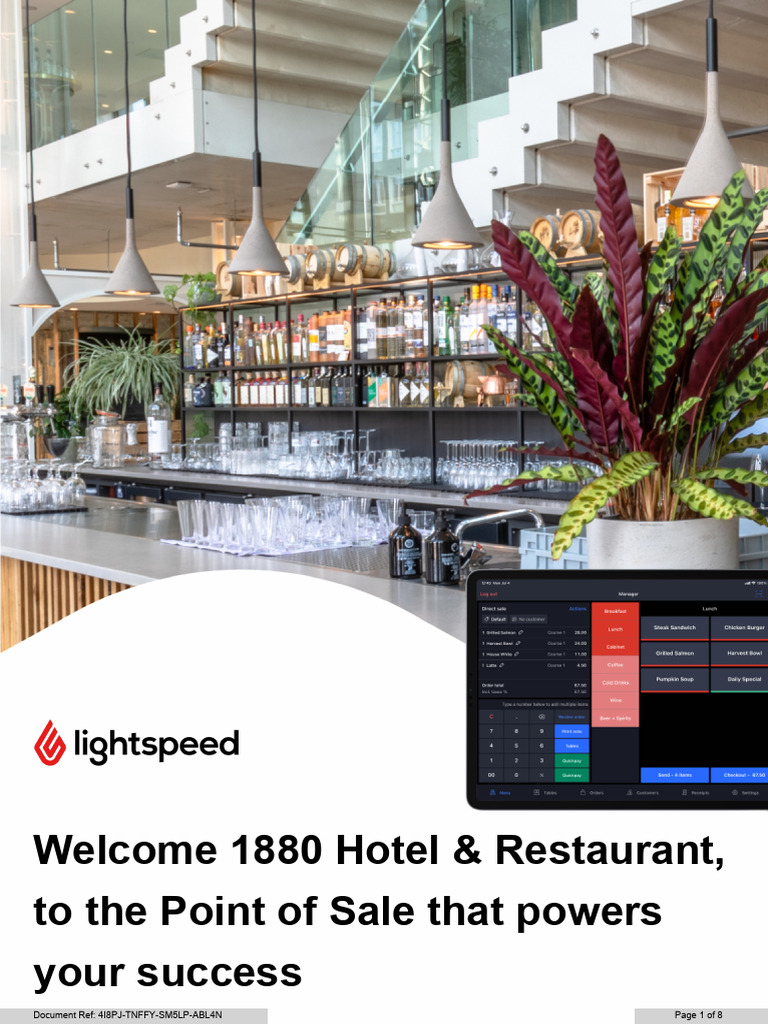 A. 1880 Hotel & Restaurant X Lightspeed | PDF | Point Of Sale | Payments