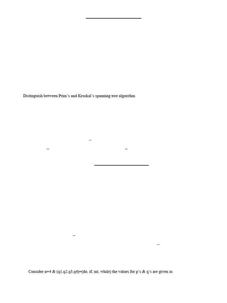 ADA Questions For Prefinal | PDF | Dynamic Programming | Computational Complexity Theory
