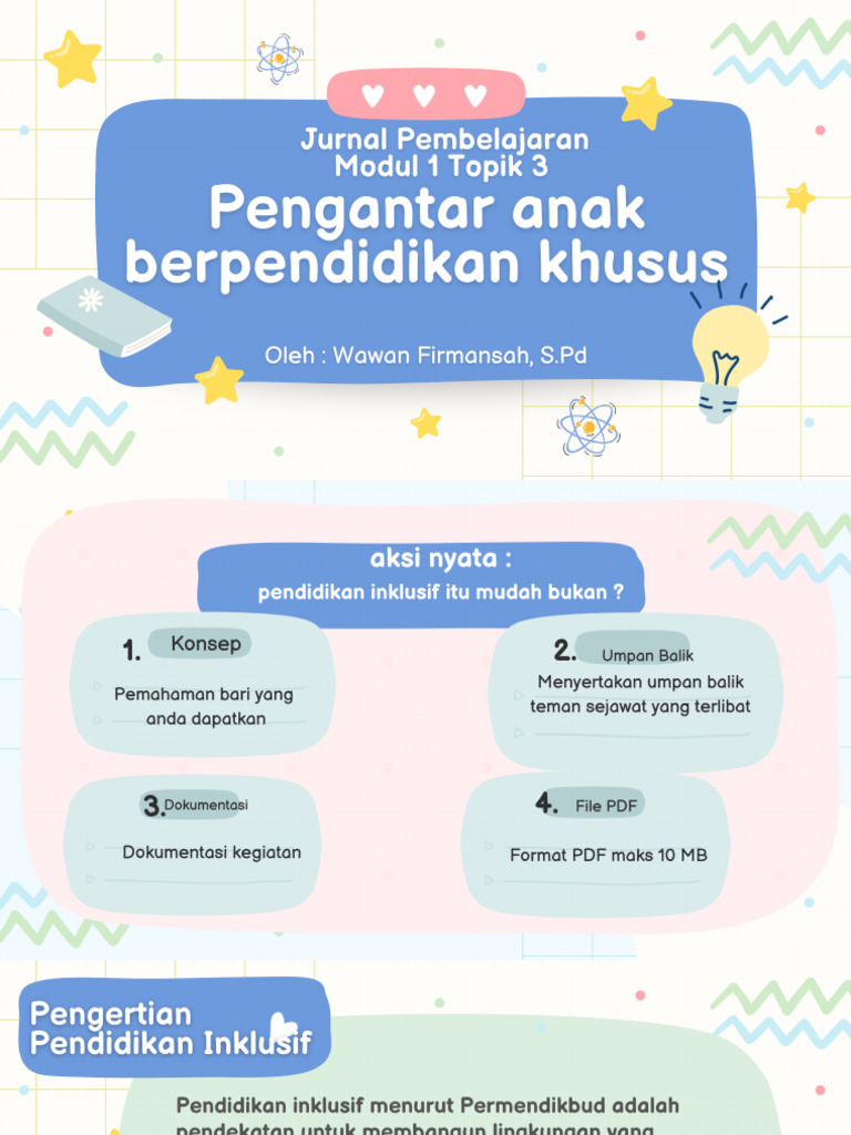 Jurnal Pembelajaranku Modul 3 Pengantar Pendidikan Anak Berkebutuhan Khusus - PPG Guru Tertentu ...