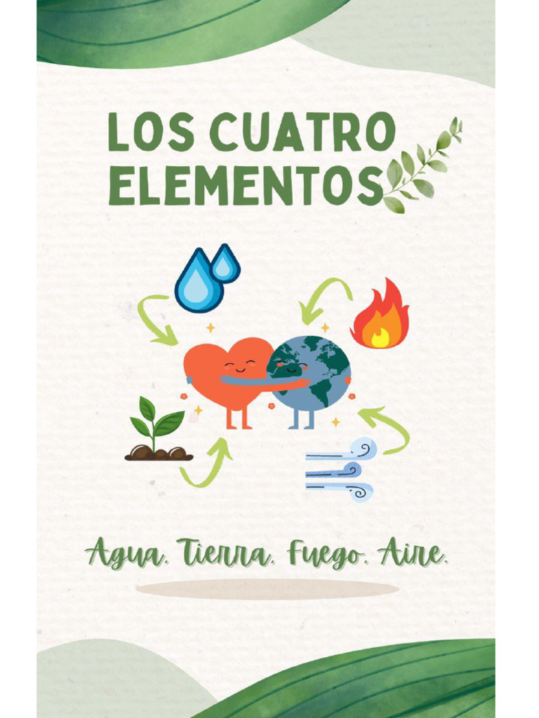 Los 4 Elementos, Agua, Tierra, Fuego, Aire (Cardonal) | PDF | Vida | Agua