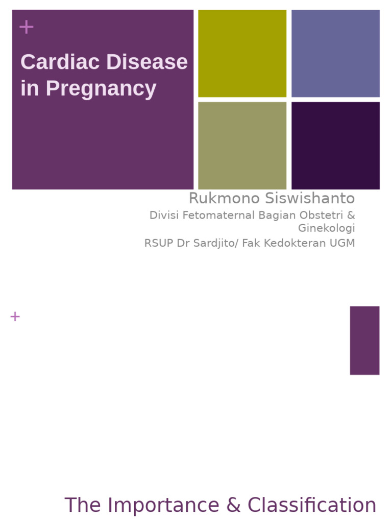 Cardiac Disease in Pregnancy - Dr. Rukmono | PDF | Heart ...