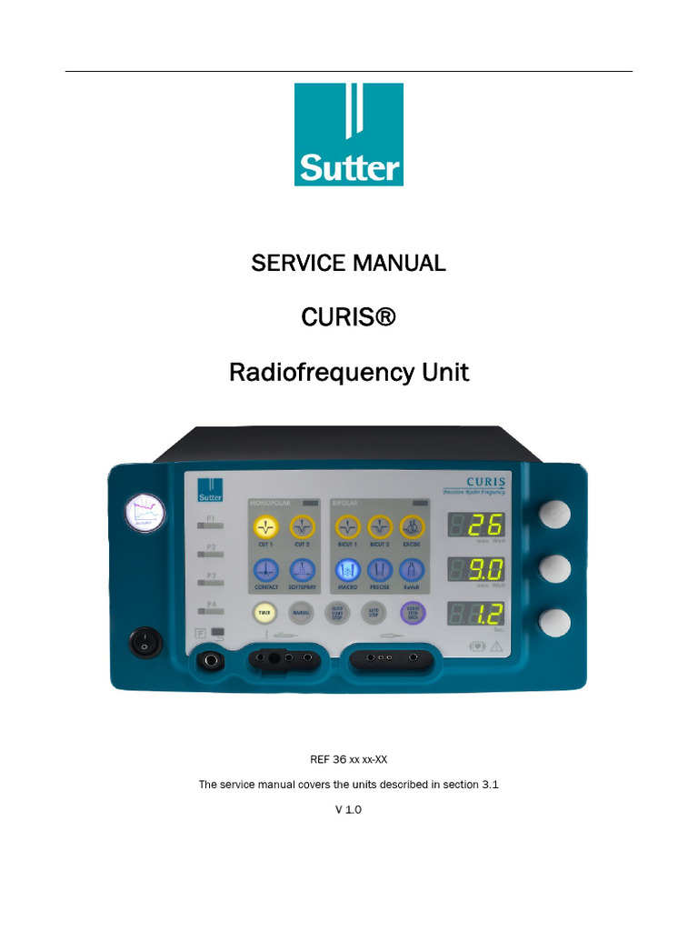 Sutter Service Manual Curis | PDF | Electrical Connector | Artificial ...