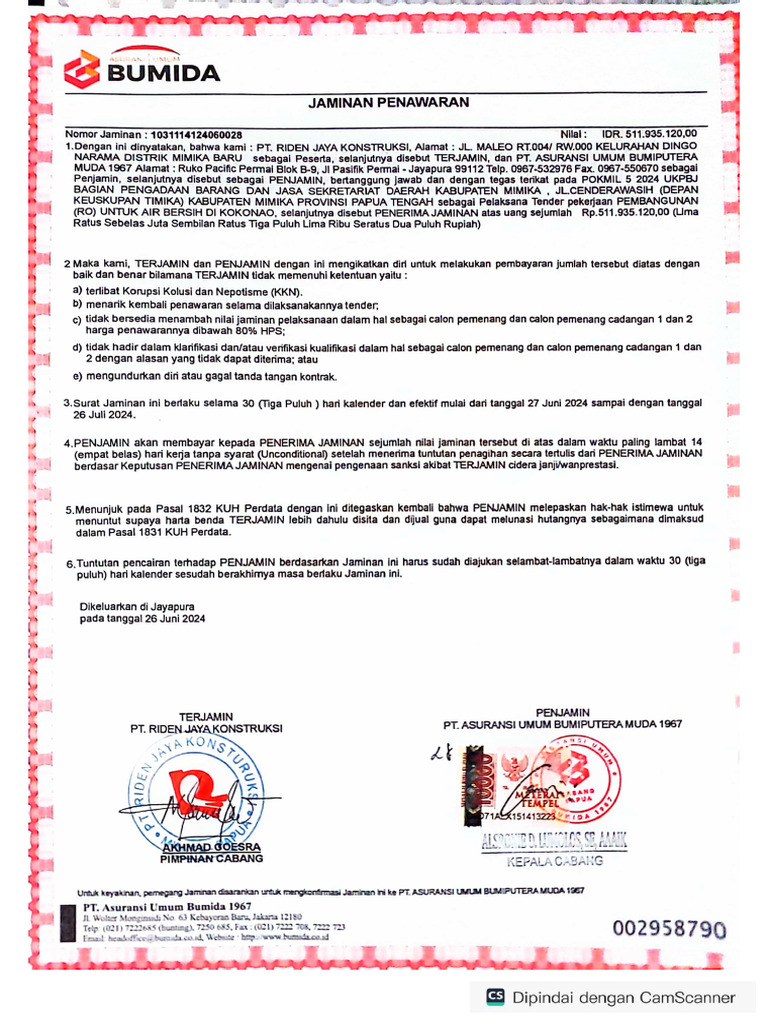 jaminan penawaran | PDF