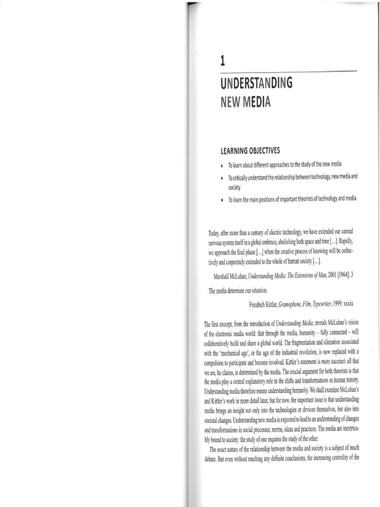 Chap 1 - Understanding New Media | PDF