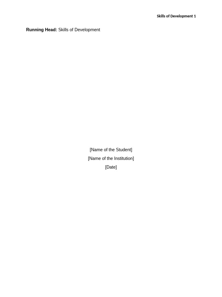 Importance of Skill Development For Students - Edited | PDF | Learning | Behavioural Sciences