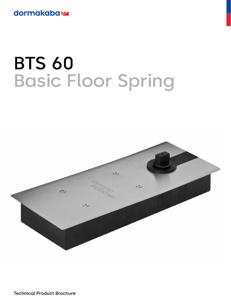 Dormakaba Floor Spring Bts60 Technical Folder en | PDF | Life Cycle ...