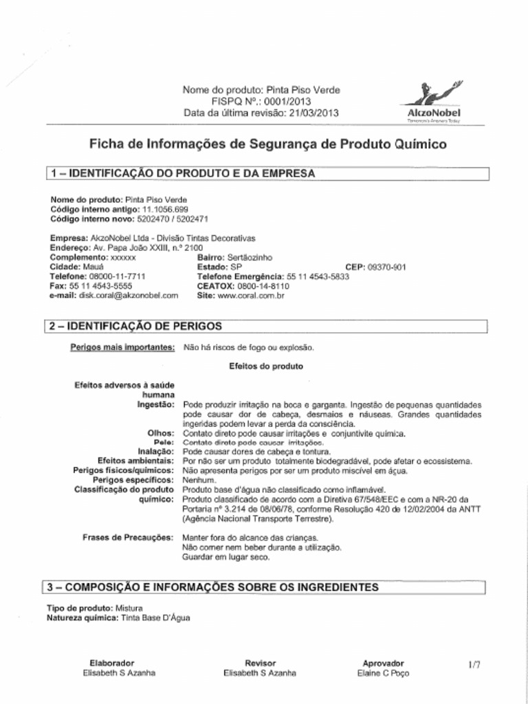 Fispq Tinta Verde | PDF