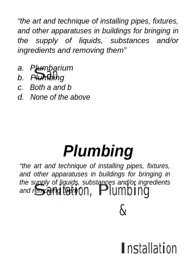 Plumbing Design and Installation Guide | PDF | Storm Drain | Plumbing