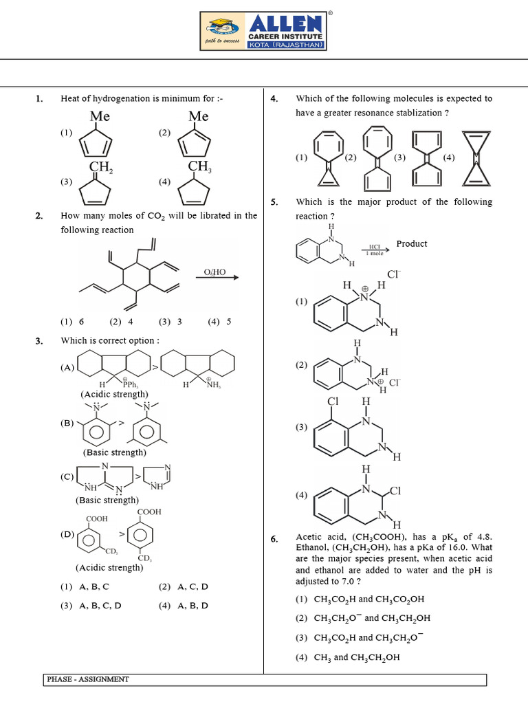 GOC (Assignment) Paper | PDF | Ion | Organic Chemistry