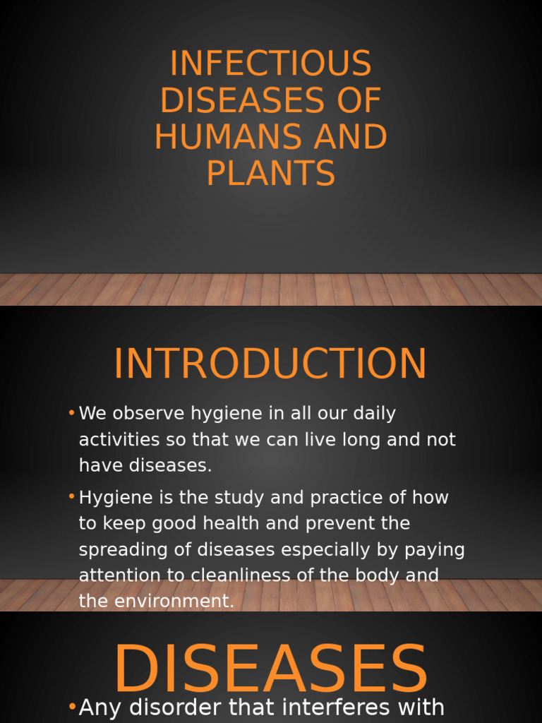 Infectious Diseases of Humans and Plants | PDF | Infection | Parasitism