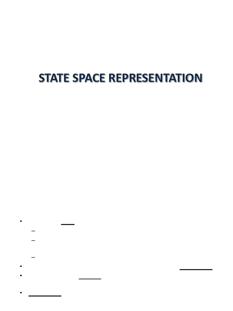 State Space Representation Pdf Information Function Mathematics