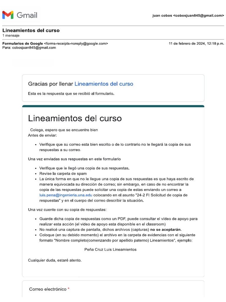 Lineamientos Del Curso | PDF