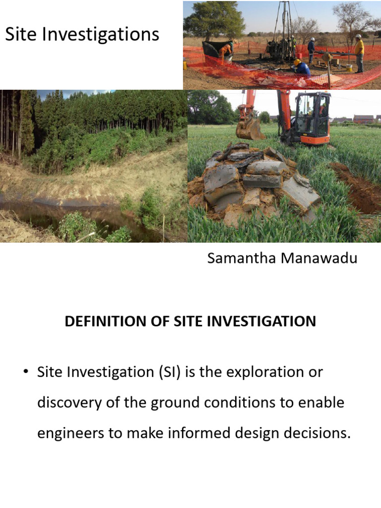 Unit 02 - Site Investigation | PDF | Deep Foundation | Soil