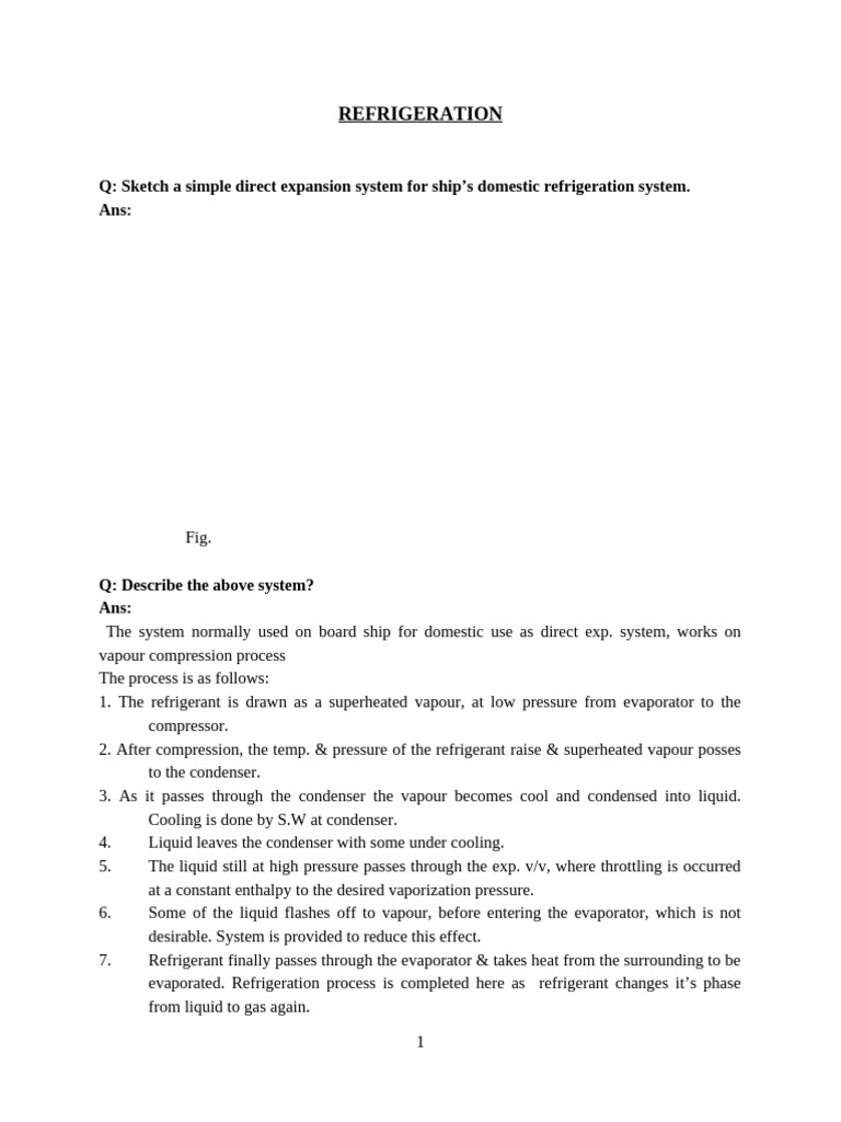 3 Refrigeration Pdf Water Vapor Refrigeration